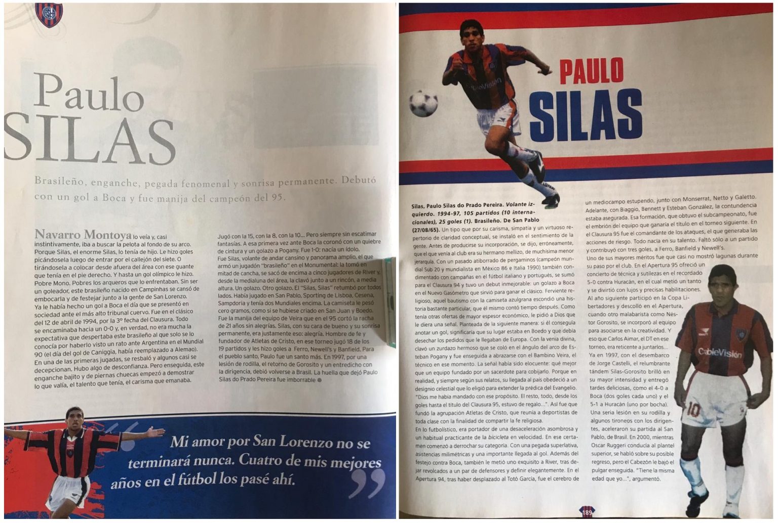 55 anos de Silas. Relembre sua consagração no San Lorenzo